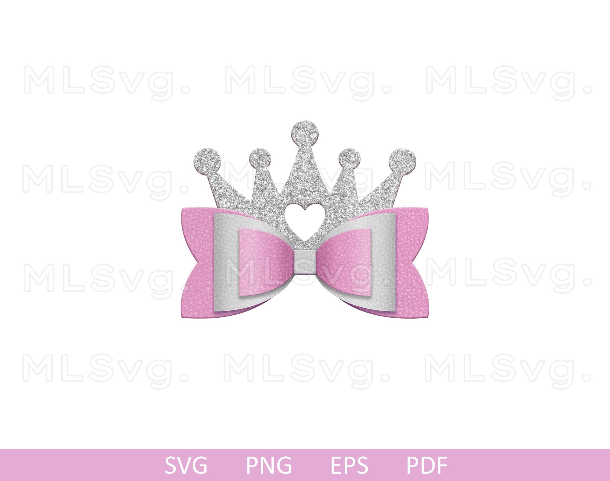 Crown Bow Svg Princess Bow Bundle SVG Bow Collection SVG - Etsy