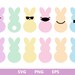 Marshmallow Bunnies Svg, Easter Peeps Svg, Easter Bunny Svg, Spring Png ...
