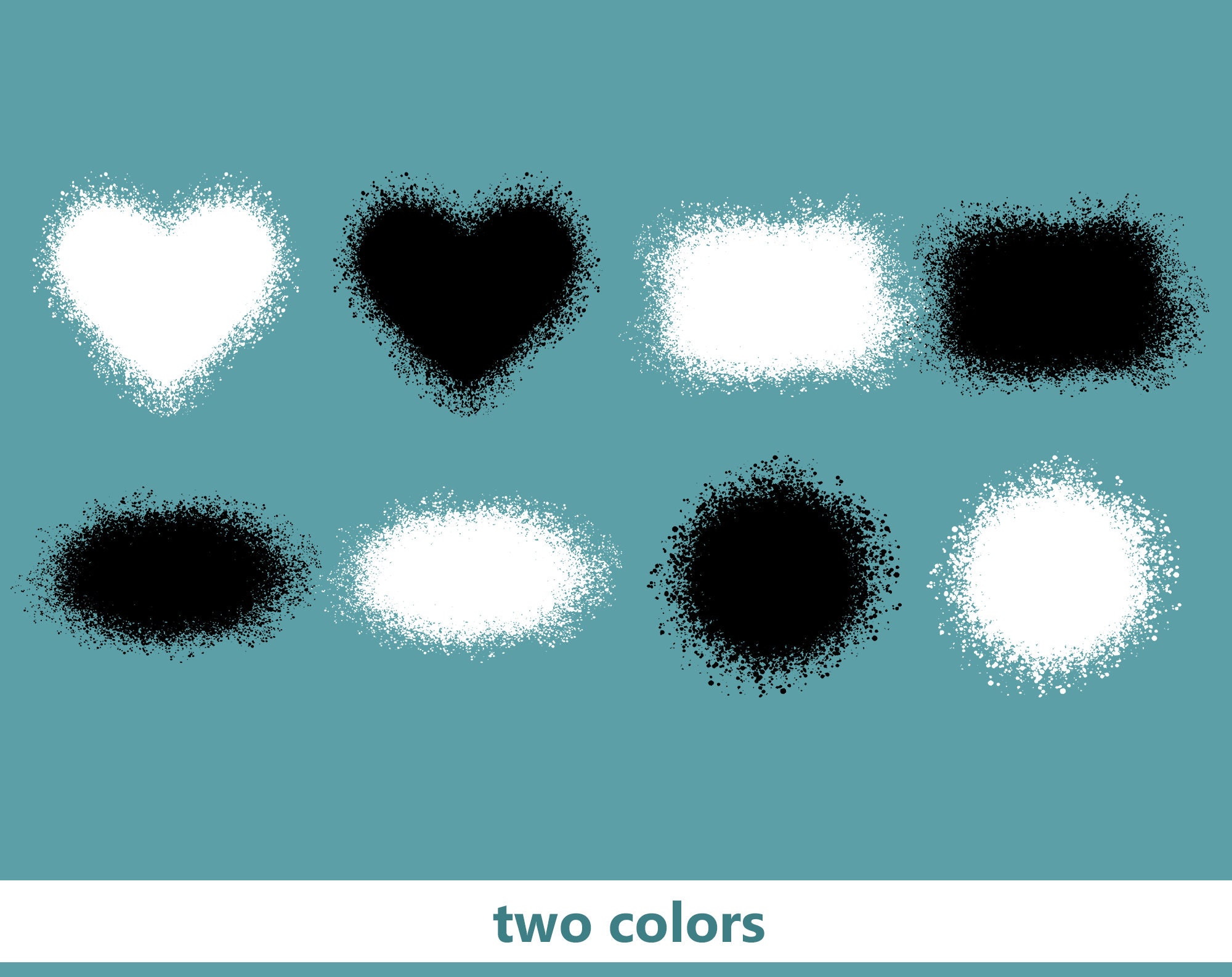 Paint Brush Stroke Svg Bleached Effect Design Bundle Bleach - Etsy Canada