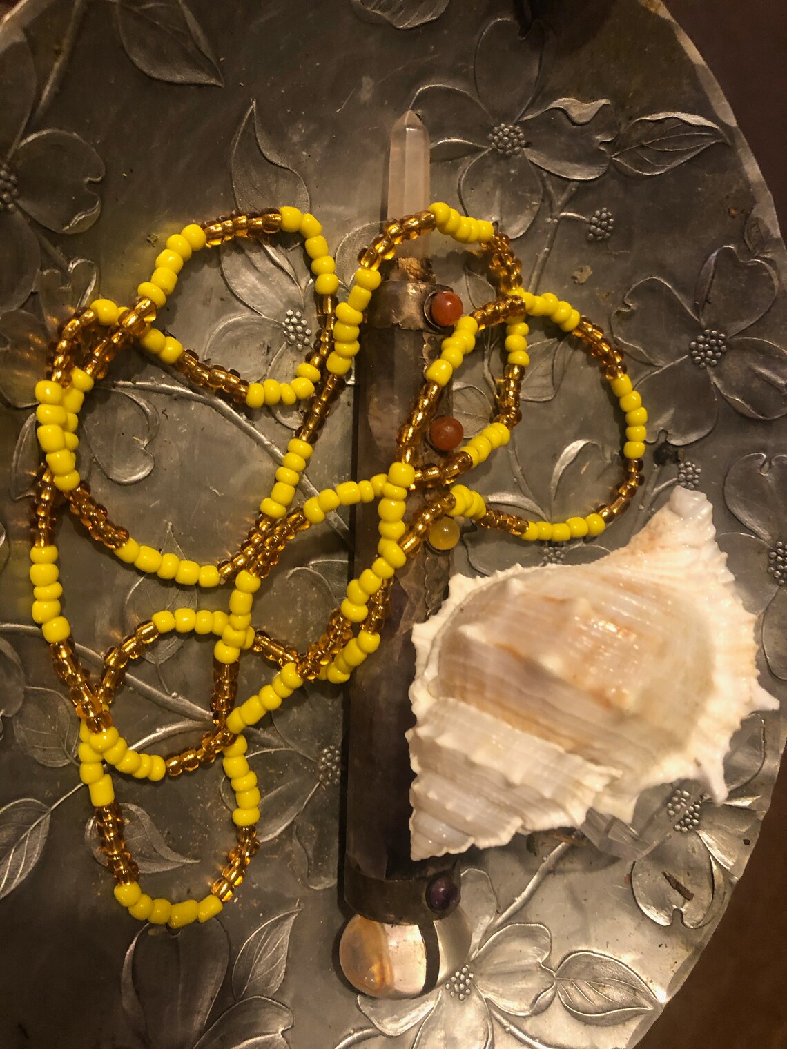 Oshun Eleke Collar Ileke De Orisha Santeria IFA Yoruba Lucumi Lukumi ...