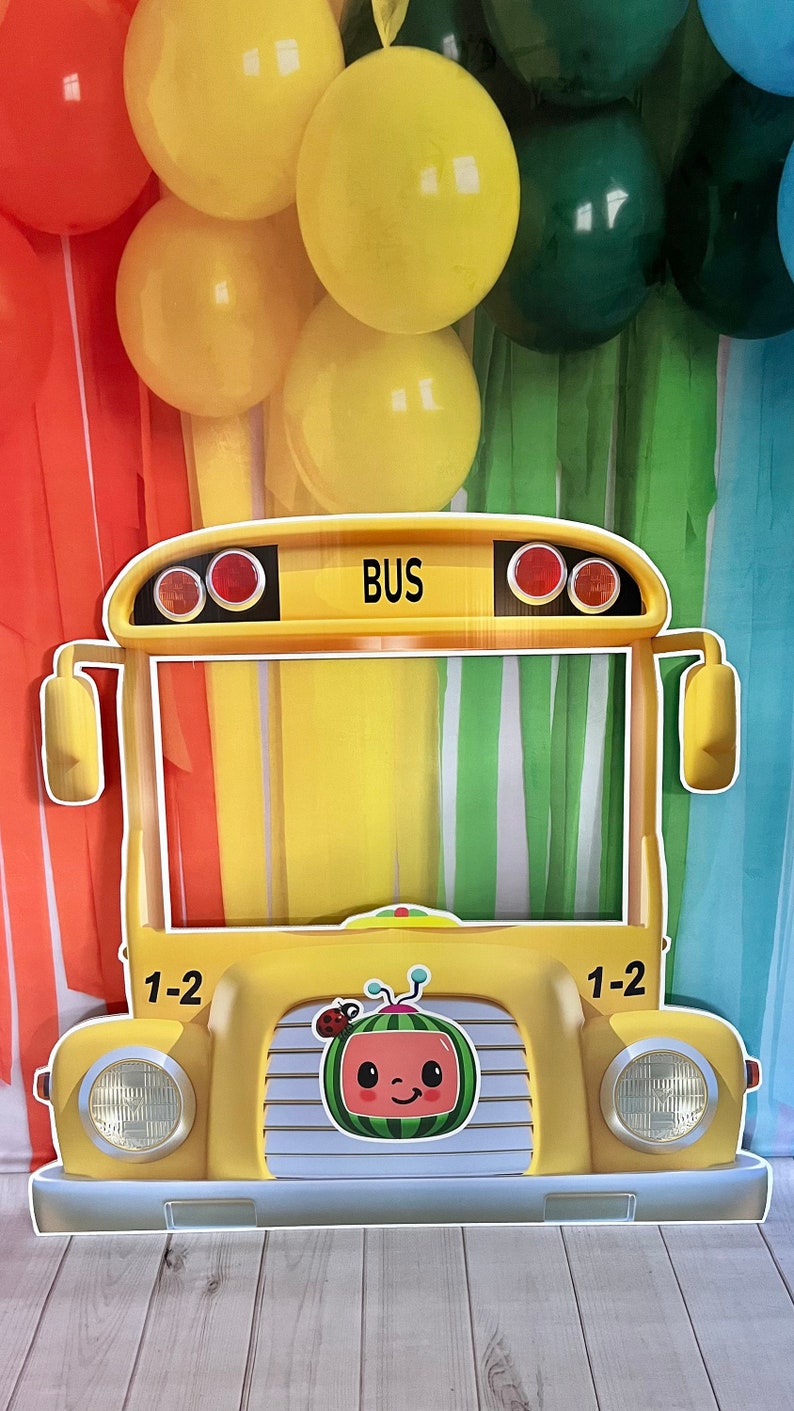 Cocomelon Selfie Frame Cocomelon Bus Selfie Frame My Memento - Etsy Finland