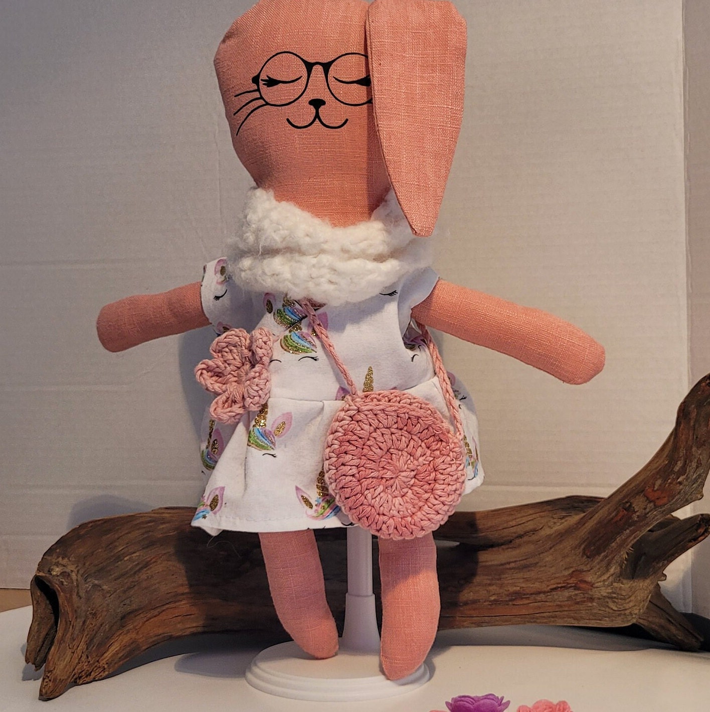 Linen Rabbit Plush, Rag Doll With Clothes, Children's Toy, Stuffed ...