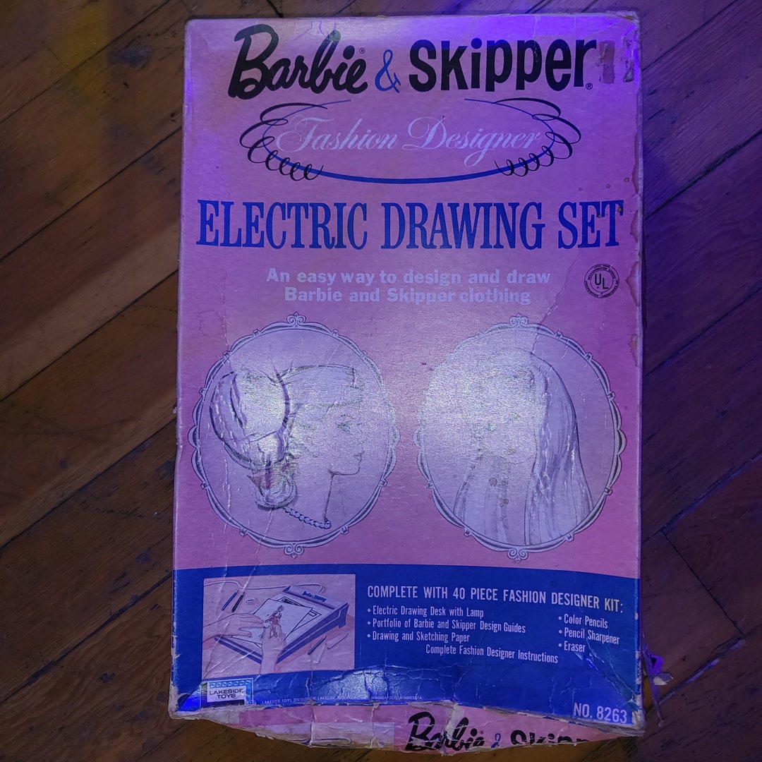 Electric Barbie and Skipper Drawing Set - Etsy