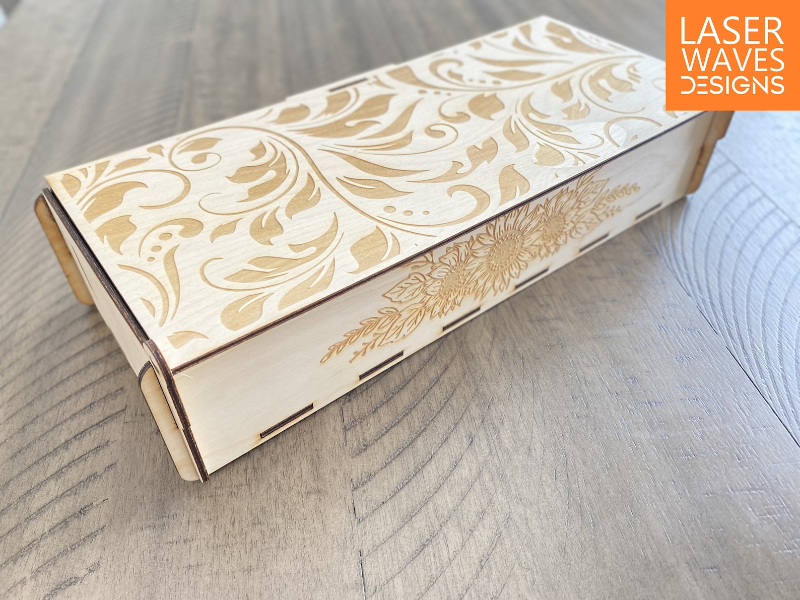 Laser Cut Box, Svg File, Glowforge Box Svg File, Box Vector, Laser ...