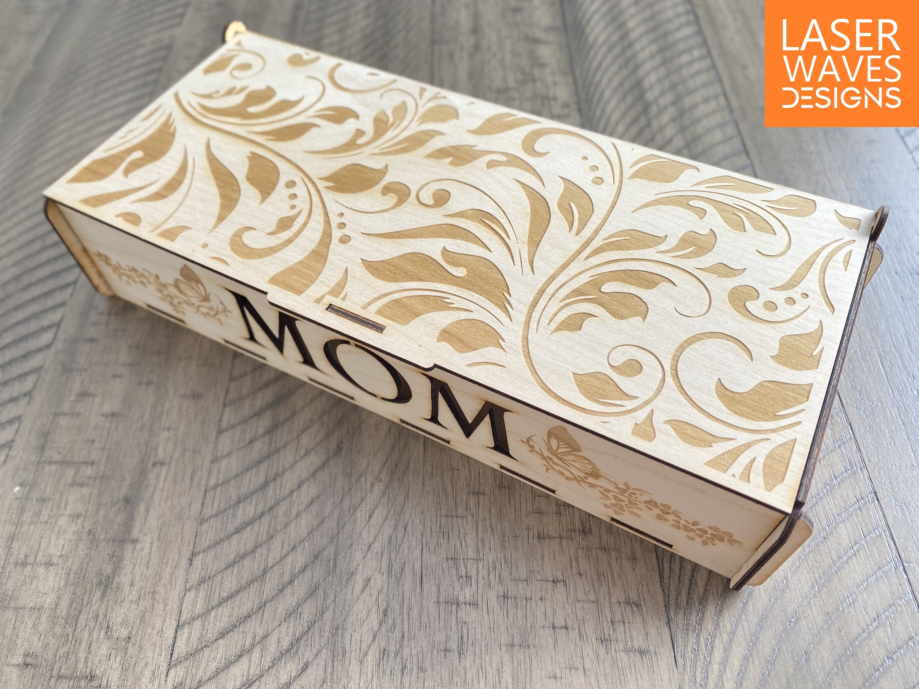 Laser Cut Box, Svg File, Glowforge Box Svg File, Box Vector, Laser ...