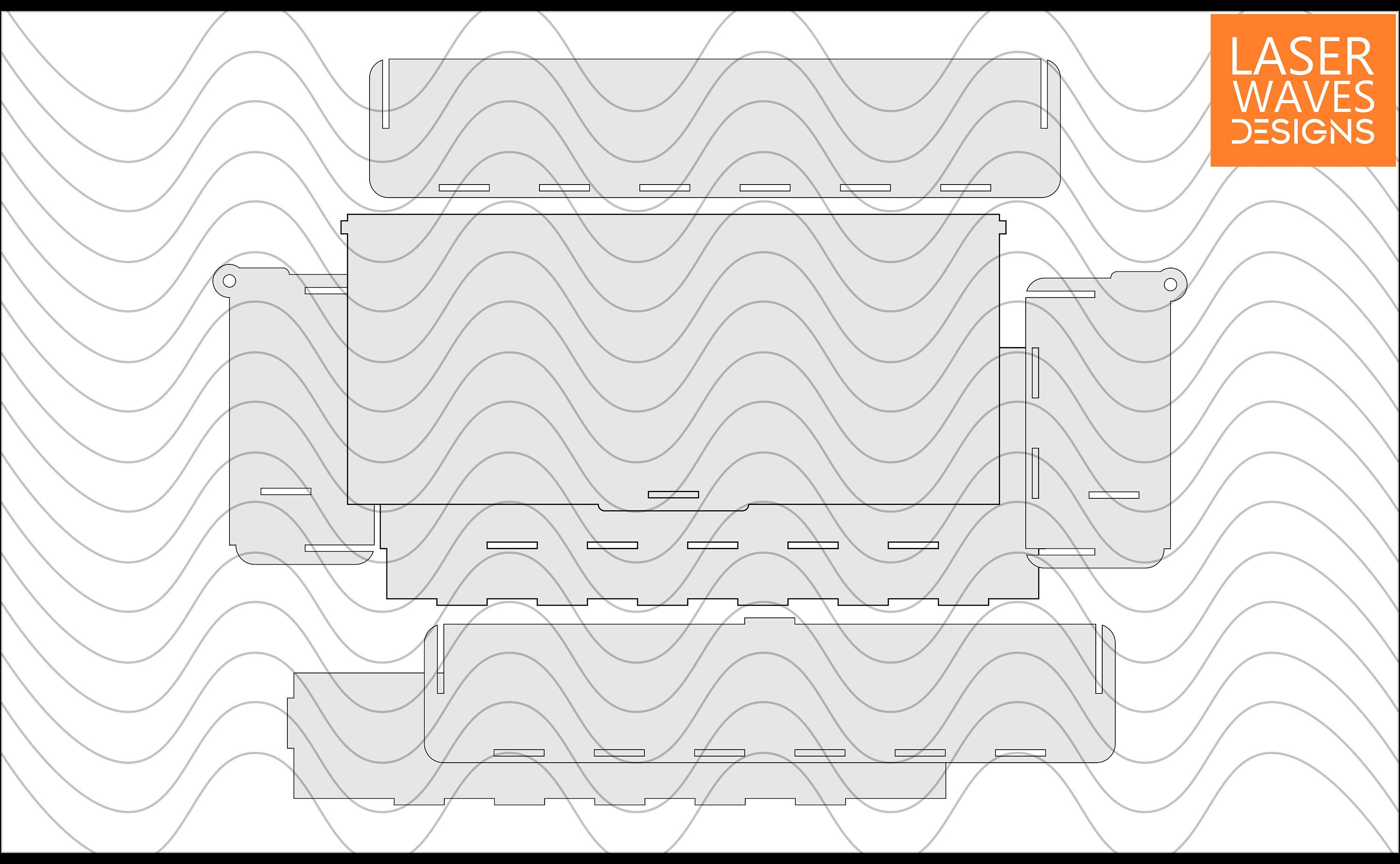 Laser Cut Box, Svg File, Glowforge Box Svg File, Box Vector, Laser ...