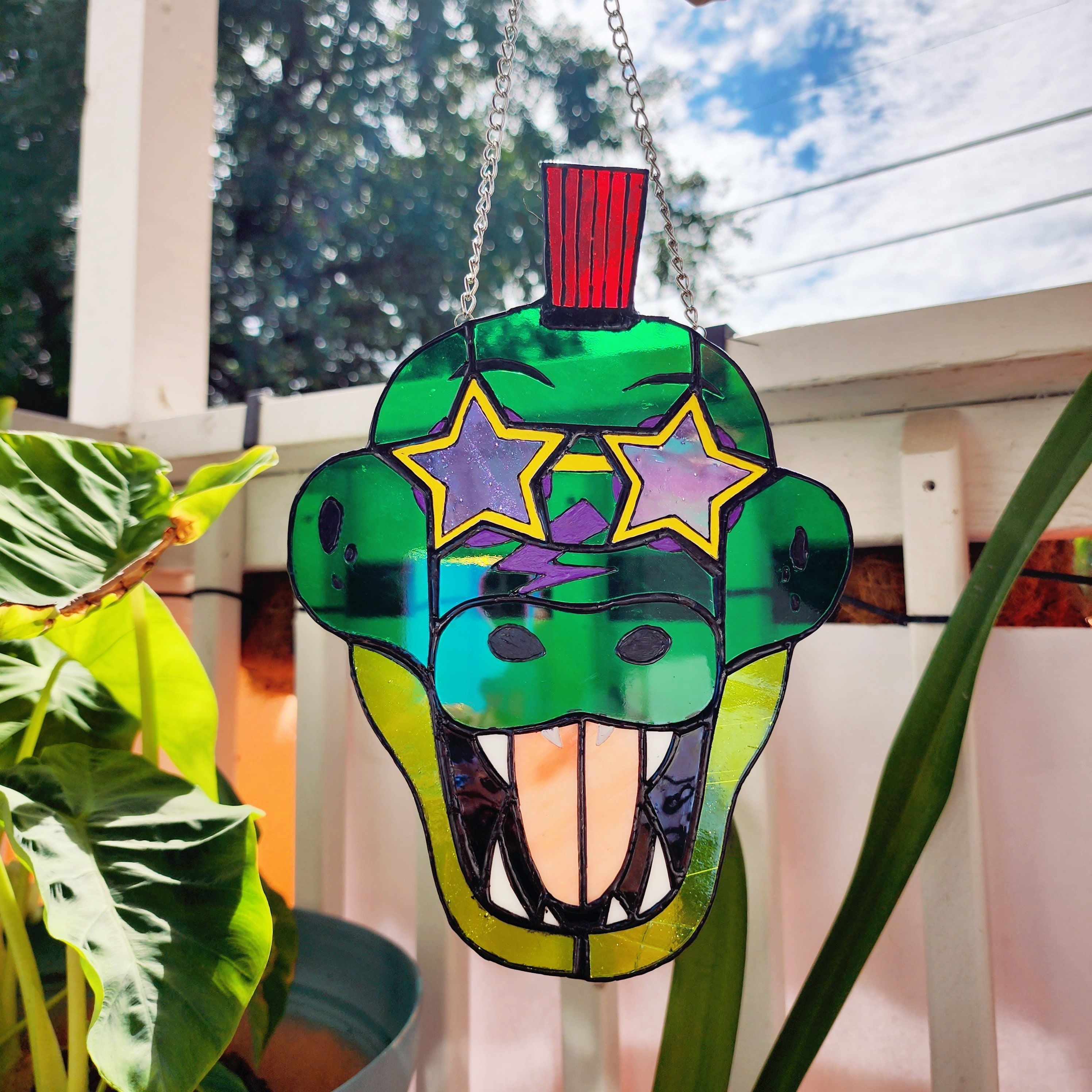 Montgomery Gator Stained Glass FNAF Five Nights at - Etsy