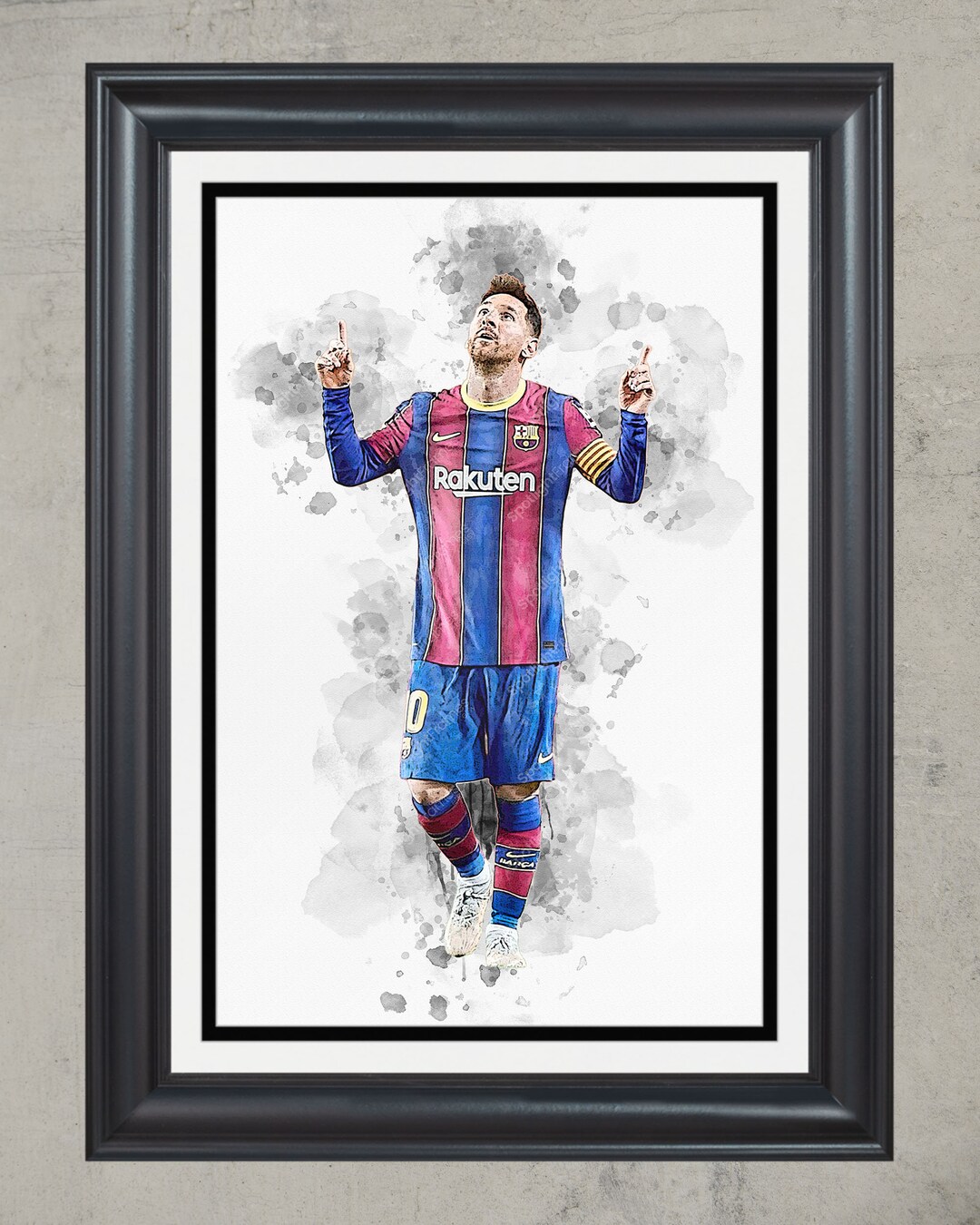FC Barcelona Lionel Messi La Liga Framed Poster Print Soccer - Etsy