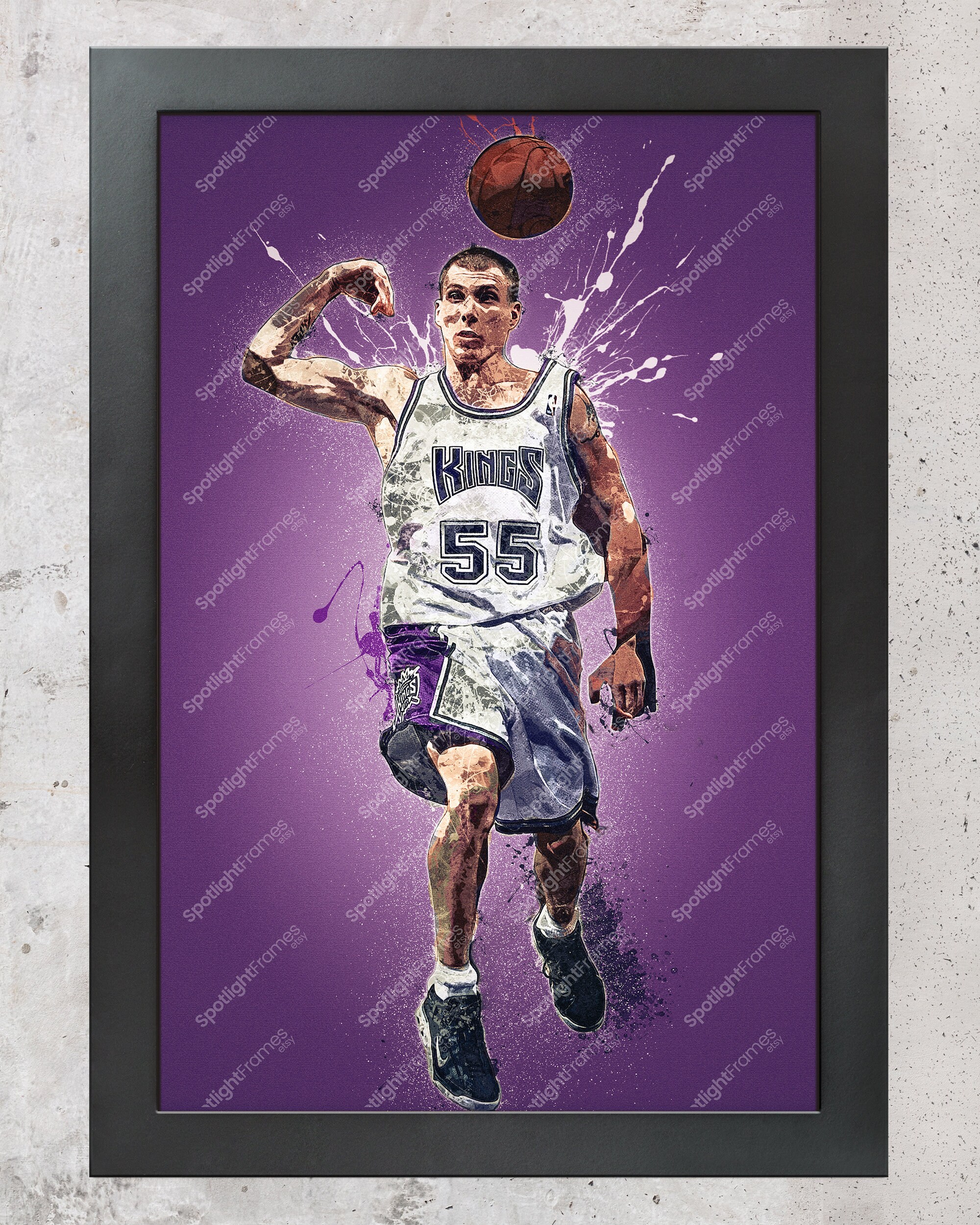 Jason Williams Splash Art Print, Essential Basketball Poster for ...