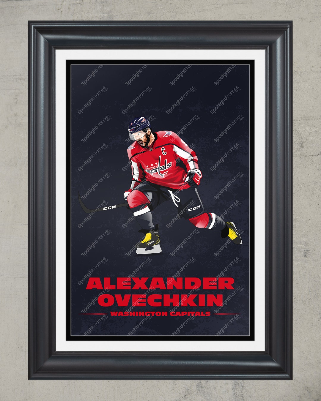 Alexander Ovechkin Poster, Washington Capitals, NHL Hockey Framed Wall ...