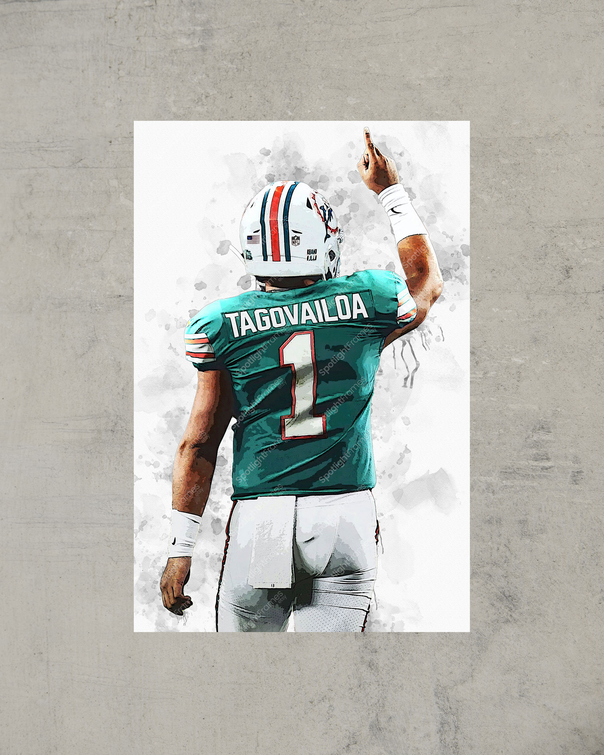 Miami Dolphins Tua Tagovailoa Poster sold by Eric Sherman | SKU ...