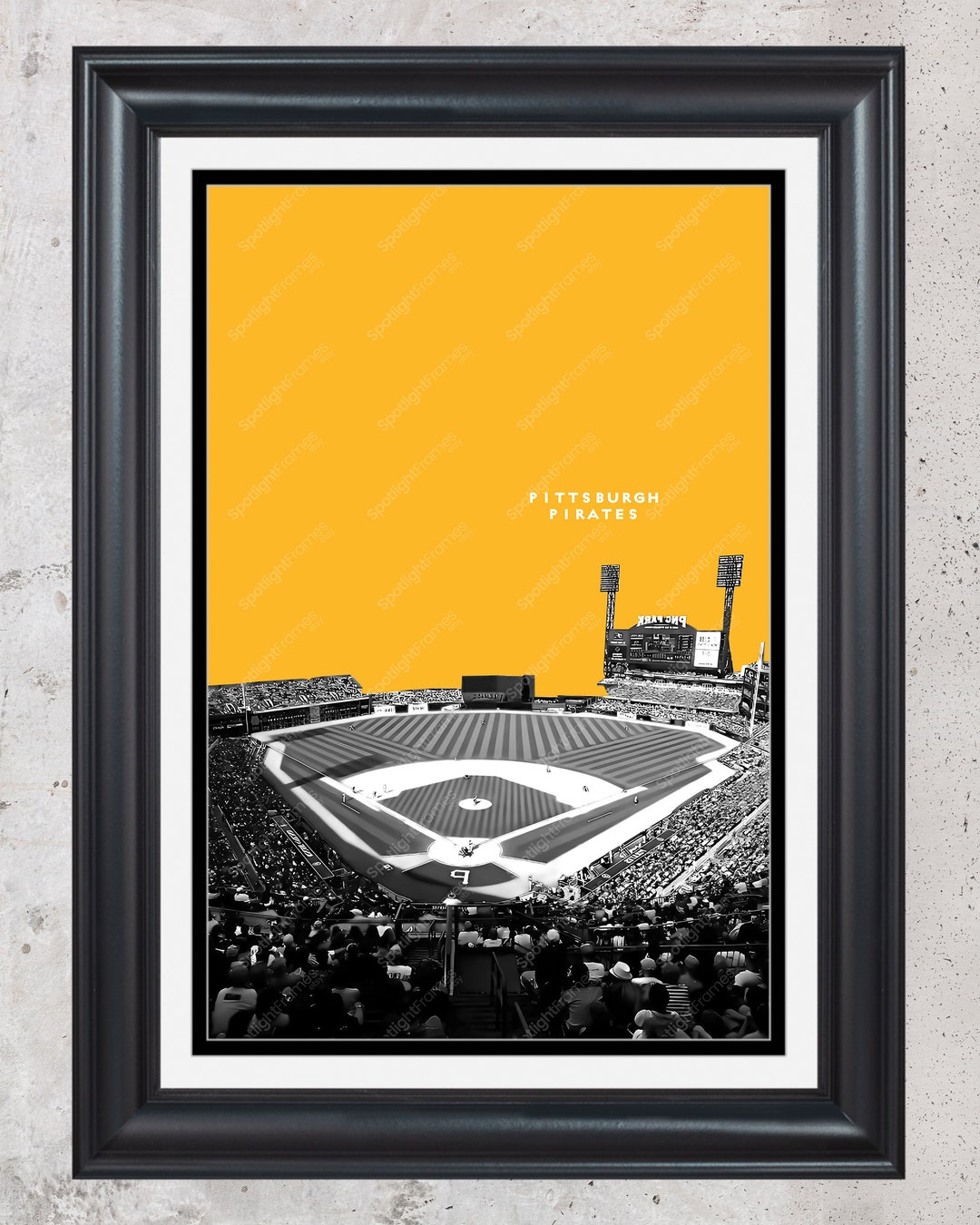 Pittsburgh Pirates Aerial Art: Black & Gold-touched PNC Park Print - Etsy
