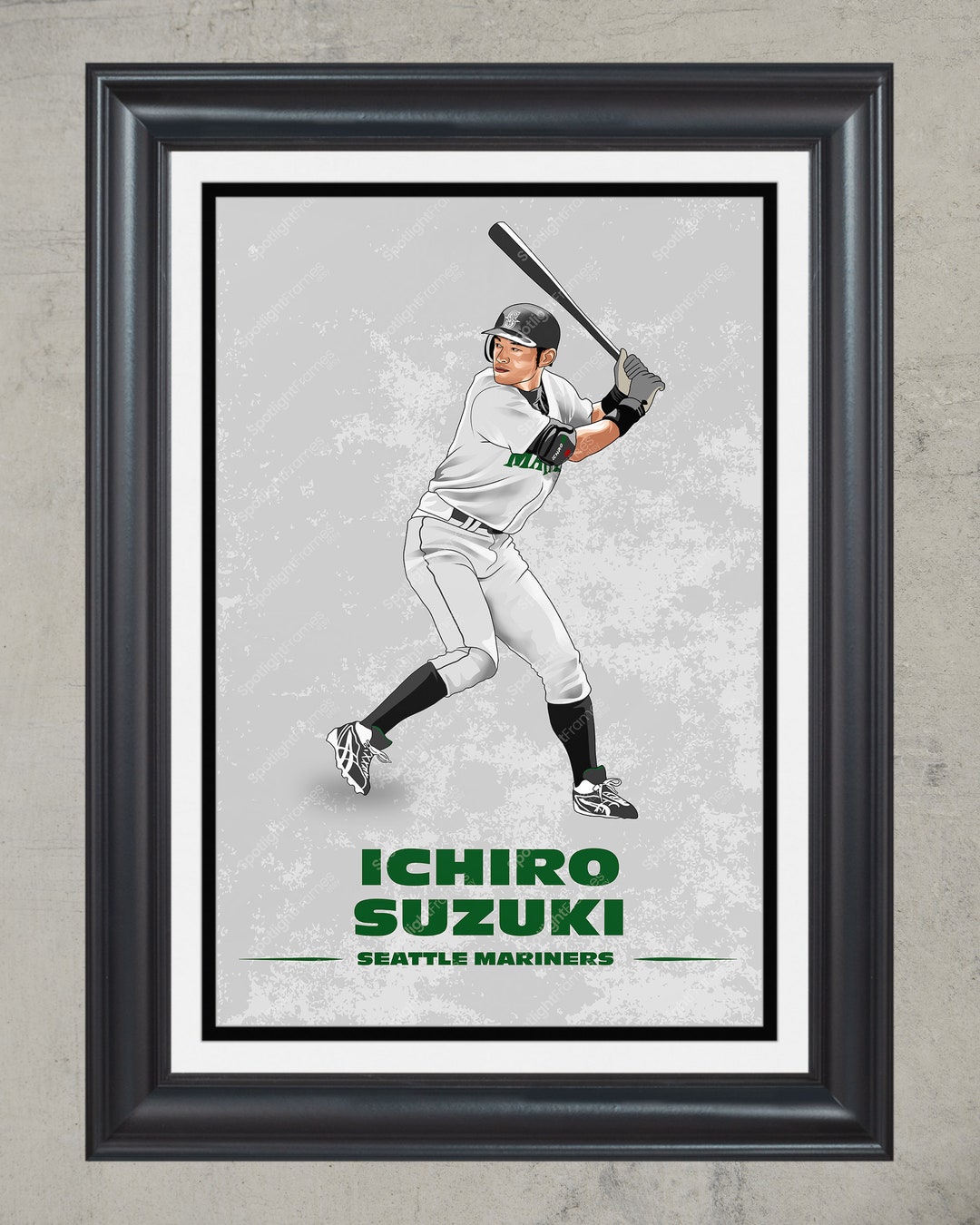 Ichiro Suzuki Poster Seattle Mariners MLB Baseball Framed - Etsy