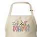 Mothers Day Gift Apron, Floral Mama Apron, Adjustable Baking Apron ...