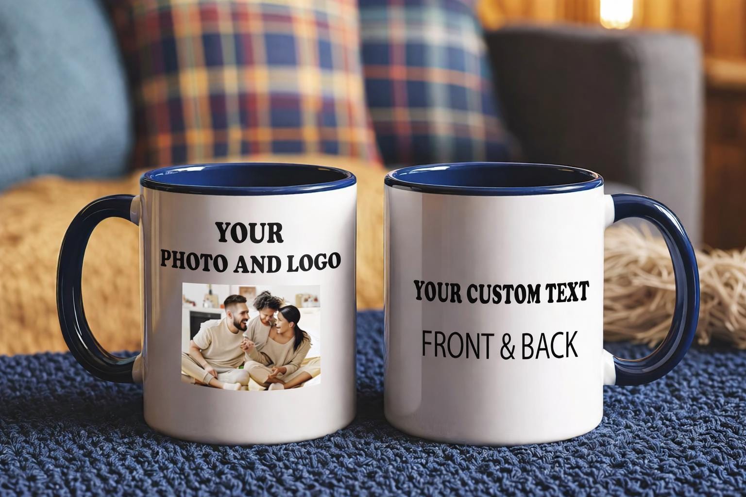 Custom Photo Ceramic Coffee Mug, Personalized Logo Cup(11oz, 15oz) - Etsy