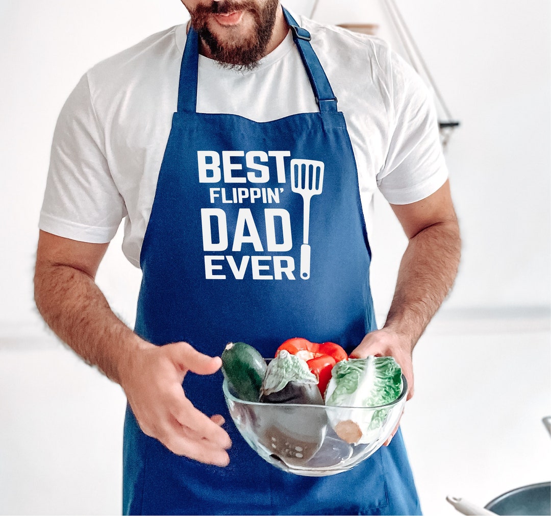 Father's Day Apron, Best Flippin' Dad Ever Apron, Fathers Day Gift ...