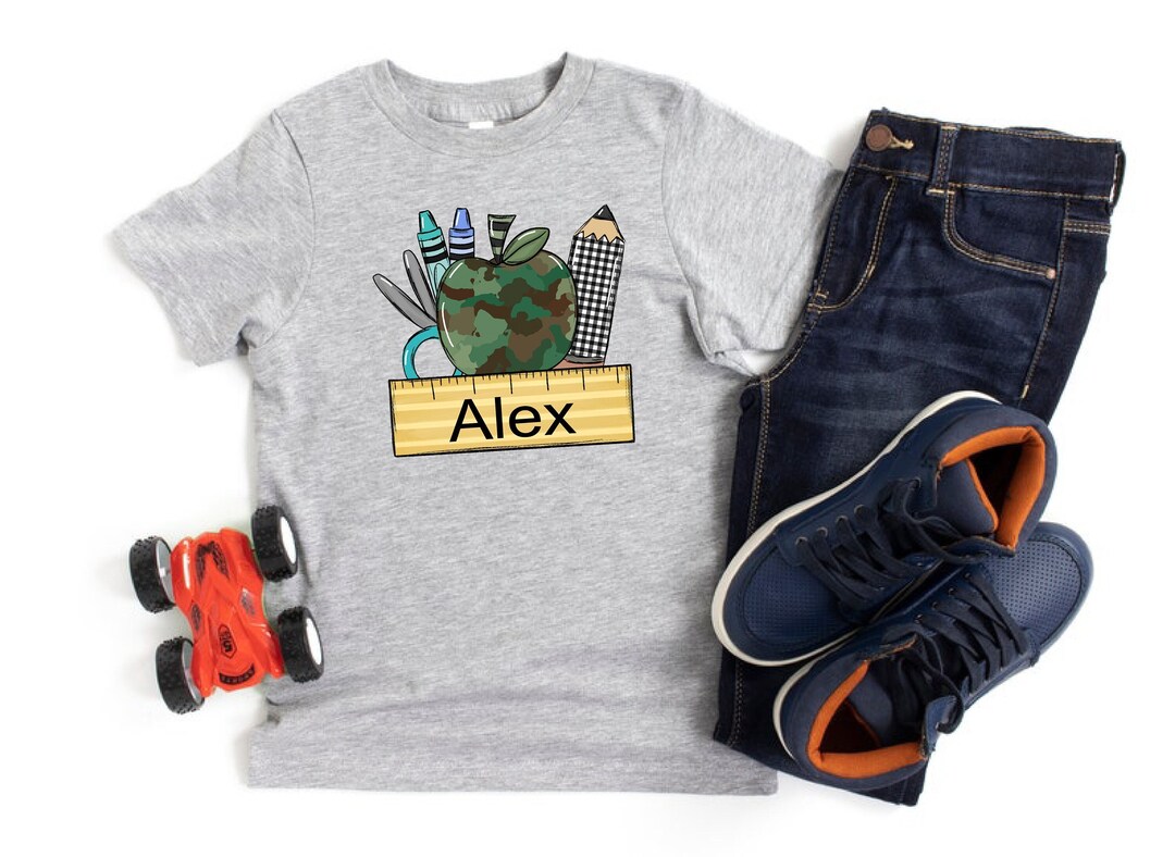 Personalized Back to School Shirt: Custom Name First Day Tee - Etsy