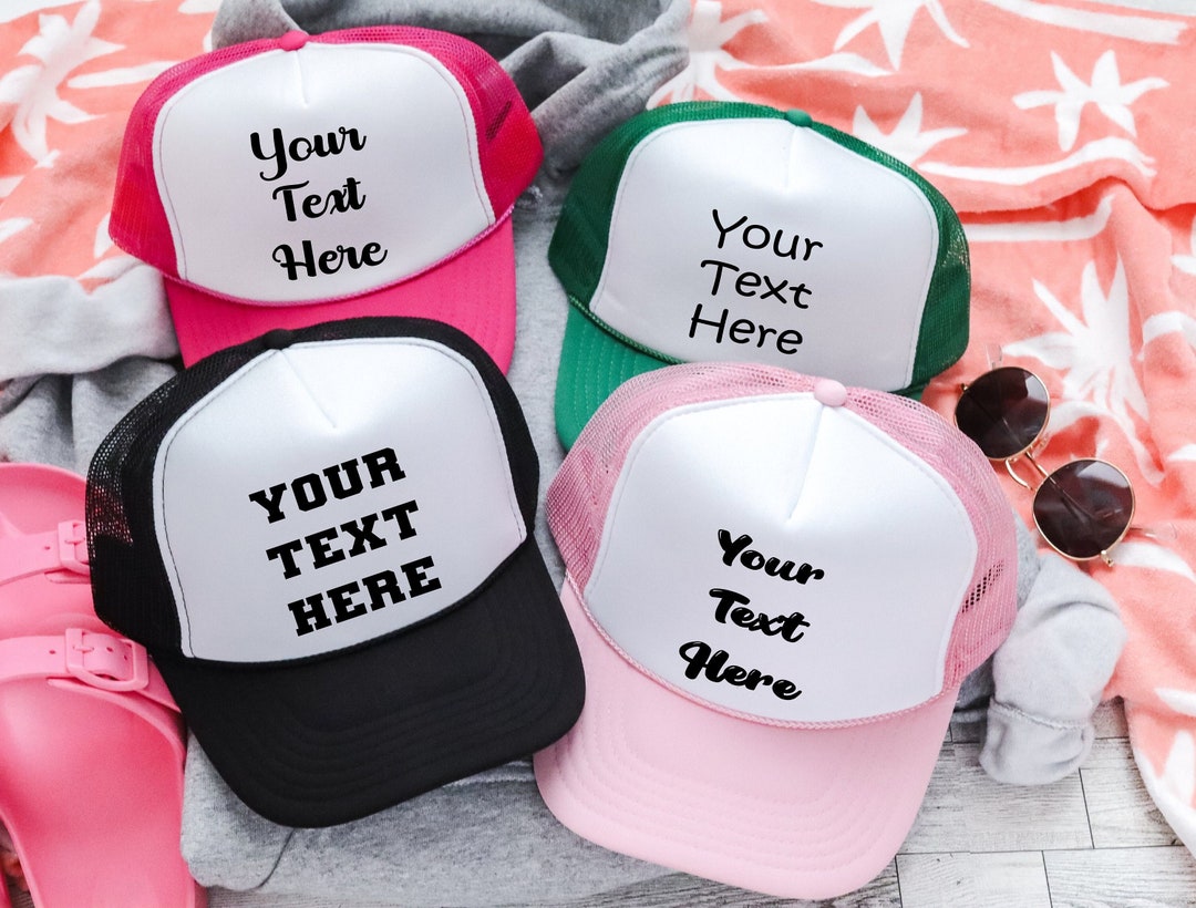 Custom Foam Trucker Hat: Personalized Text or Logo Photo Snapback ...