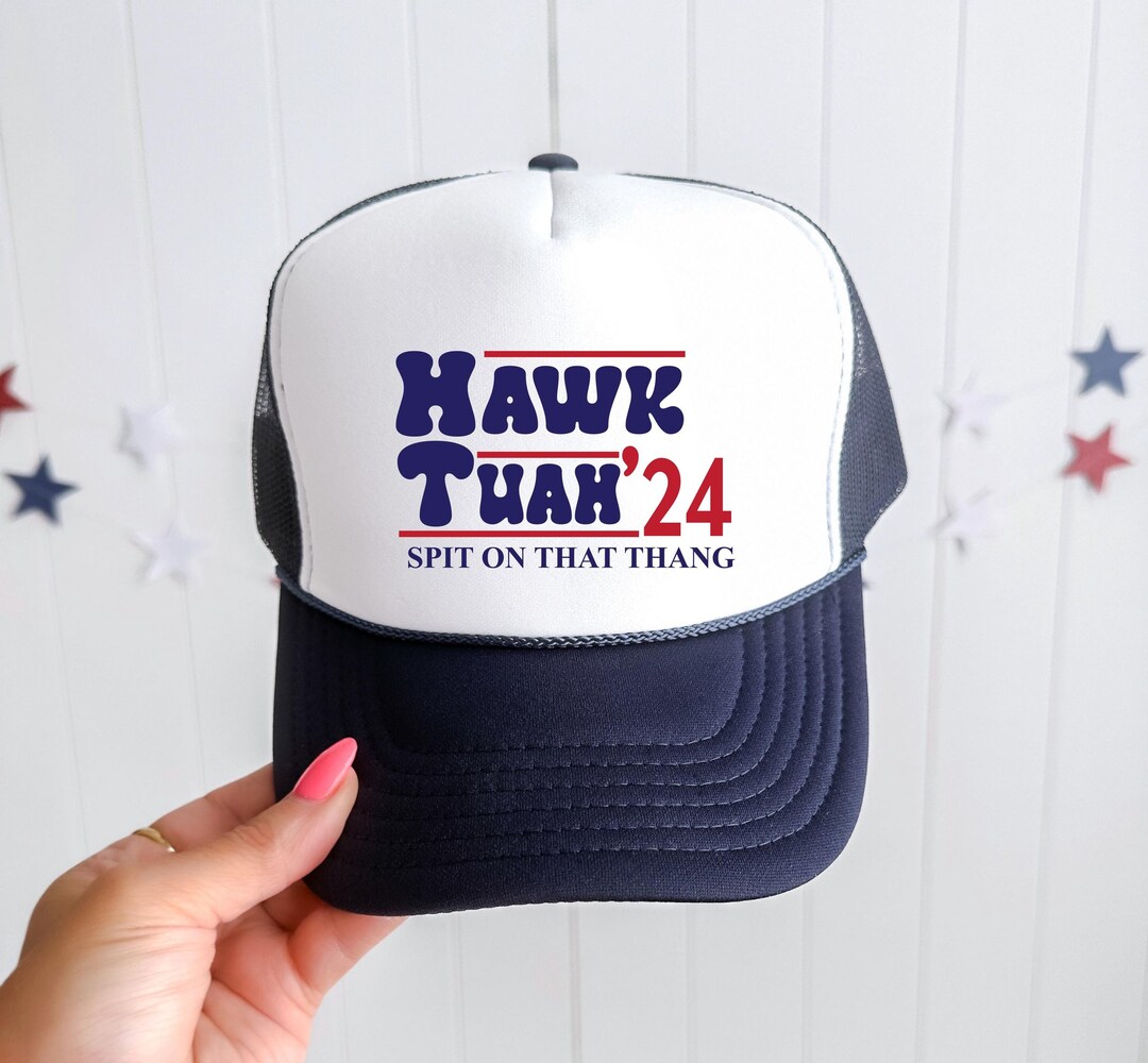 Hawk Tuah Trucker Hat: Funny Viral Dad Cap, Custom Text Available - Etsy