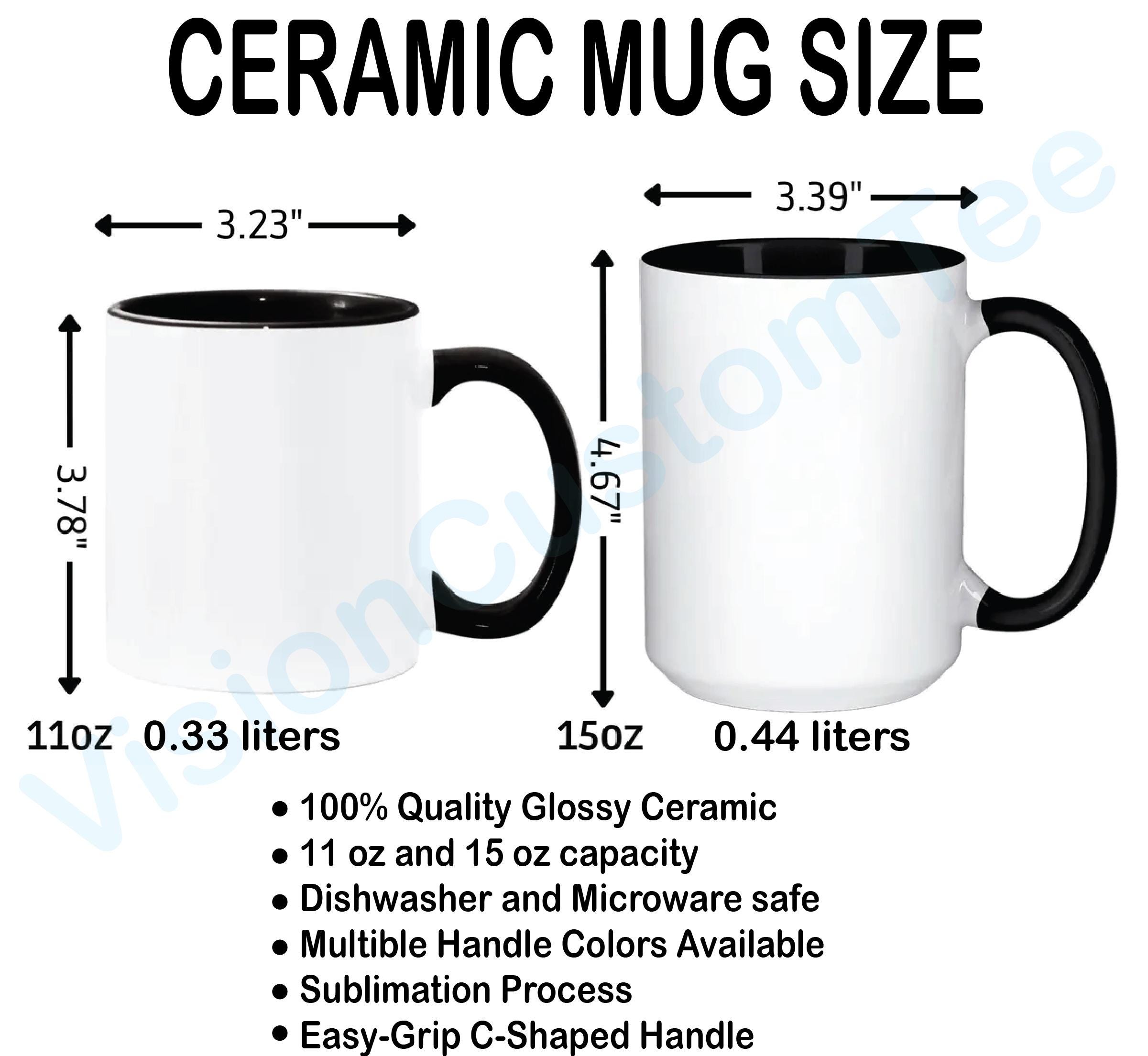Custom Photo Ceramic Coffee Mug, Personalized Logo Cup(11oz, 15oz) - Etsy