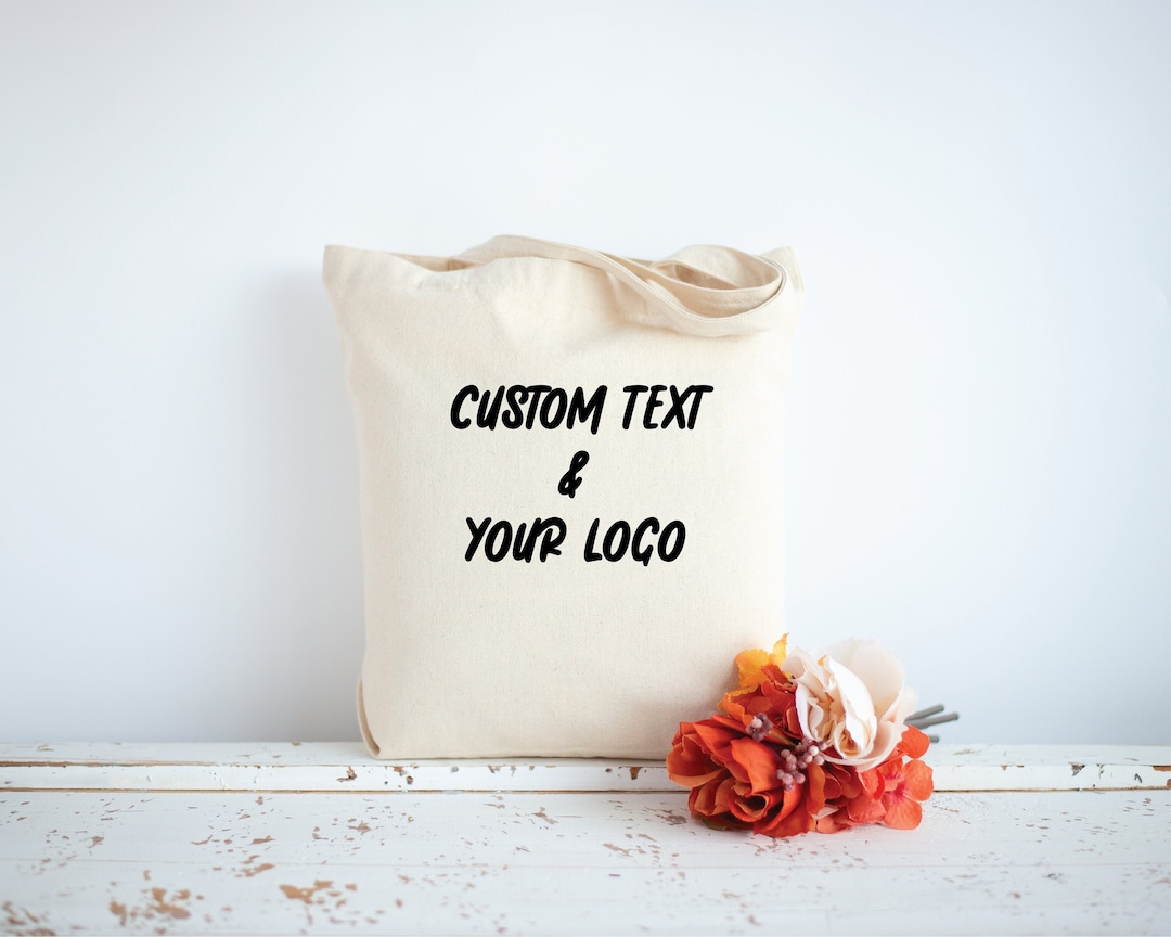 Custom Text Tote Bags, Shopping Bags, Custom Tote Bag, Promotional Tote ...