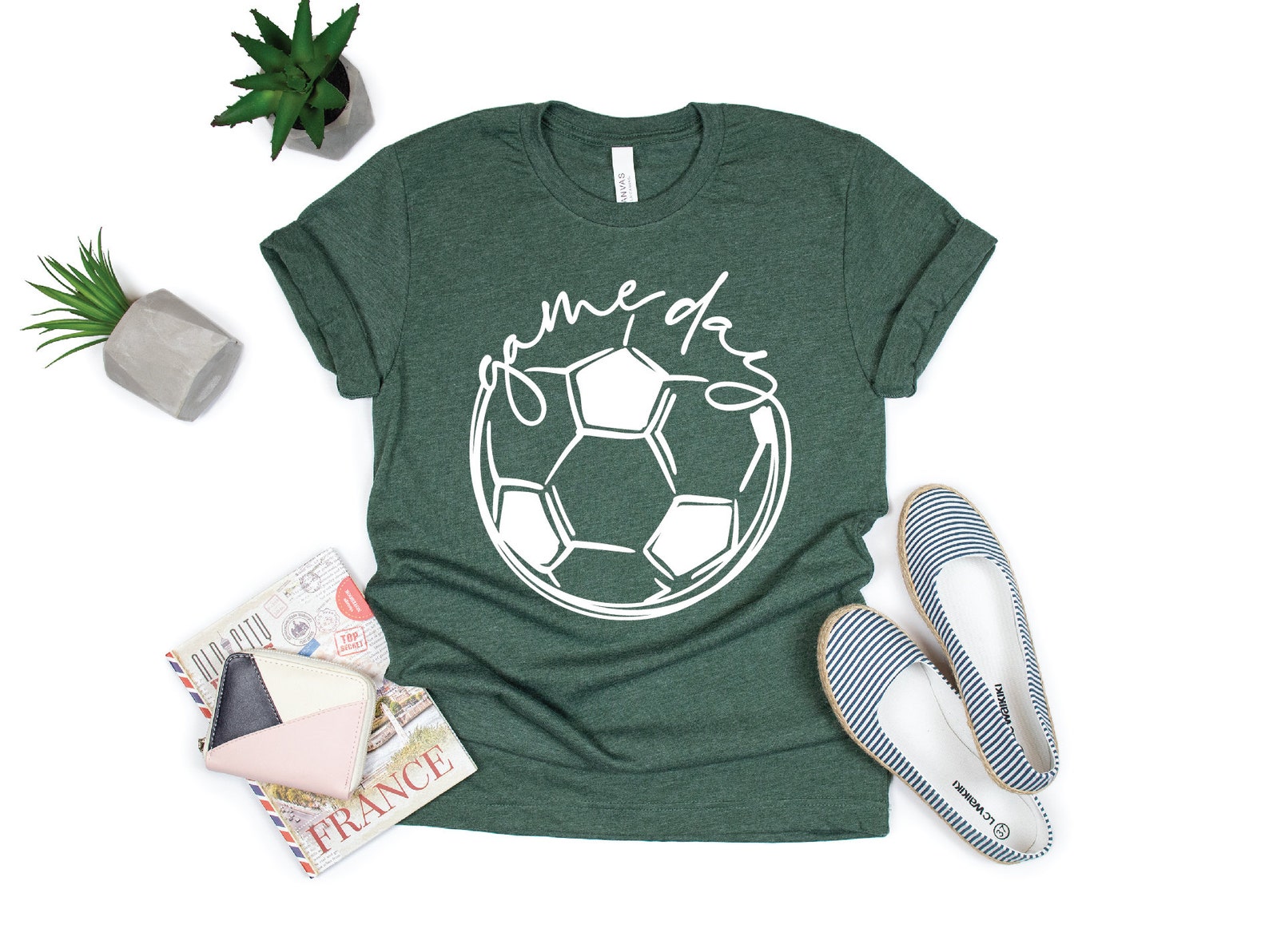 Game Day Soccer Ball T-shirt: Soft Unisex Team Tee - Etsy