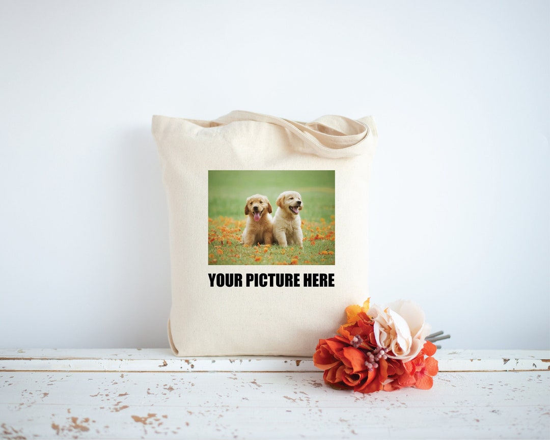 Custom Picture Tote Bag, Photo Shopping Bag Custom Photo Tote Bag ...