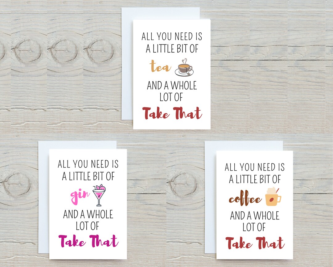 Take That Card Greetings Card Gary Barlow Mark Owen Howard Donald Jason ...