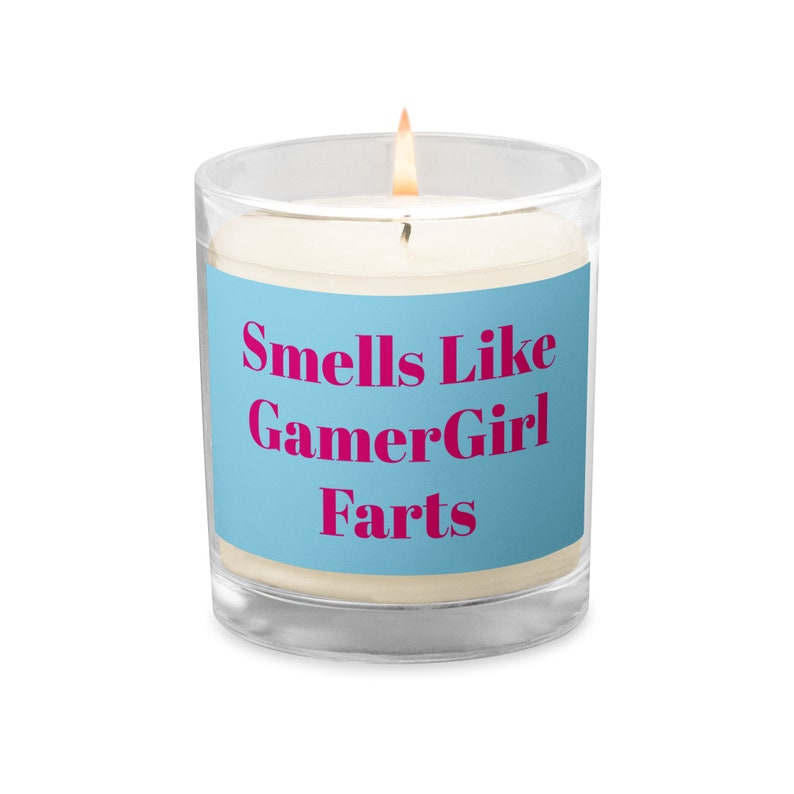 Gamer Girl Farts Glass Jar Soy Wax Candle Funny T Gamer Etsy