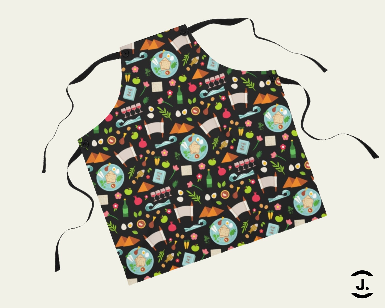 Passover Print Apron, Jewish Apron, Passover Gift Apron, Happy Passover ...