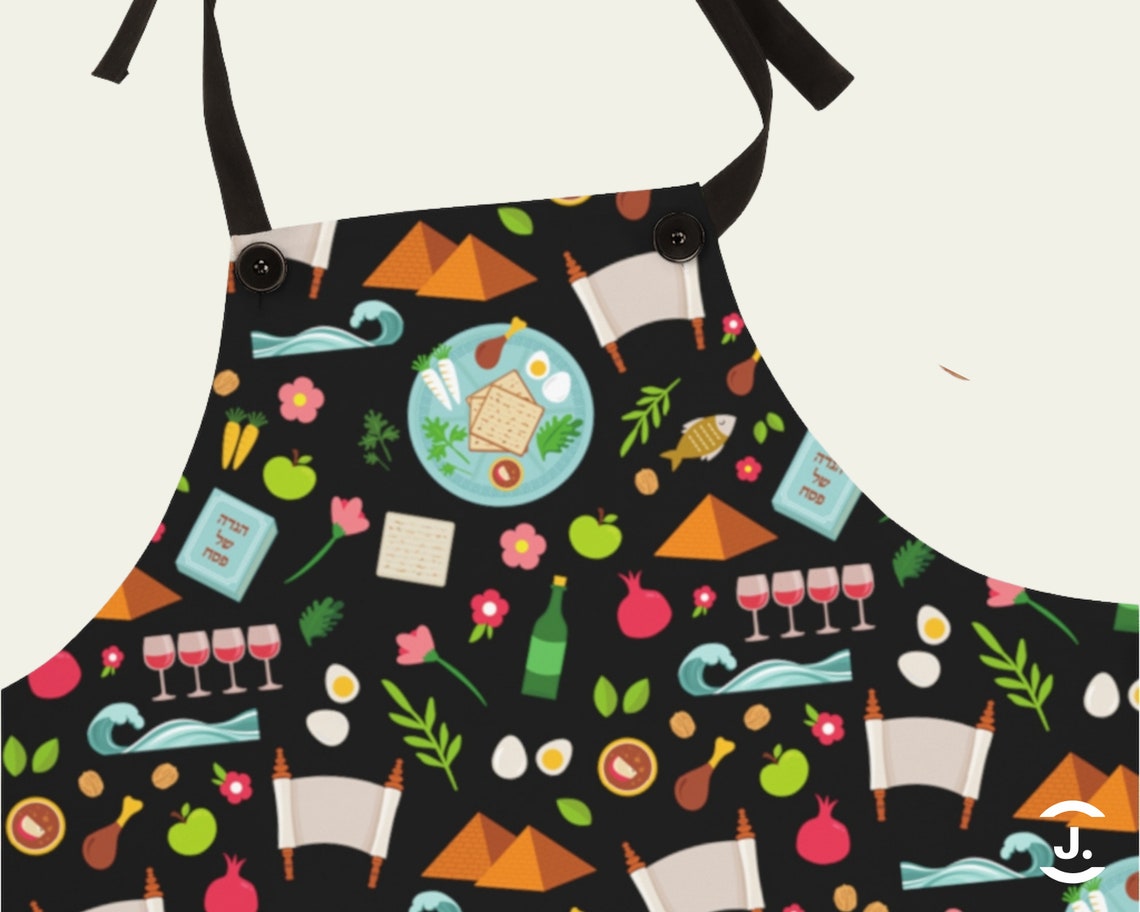 Passover Print Apron, Jewish Apron, Passover Gift Apron, Happy Passover ...