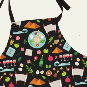 Passover Print Apron, Jewish Apron, Passover Gift Apron, Happy Passover ...