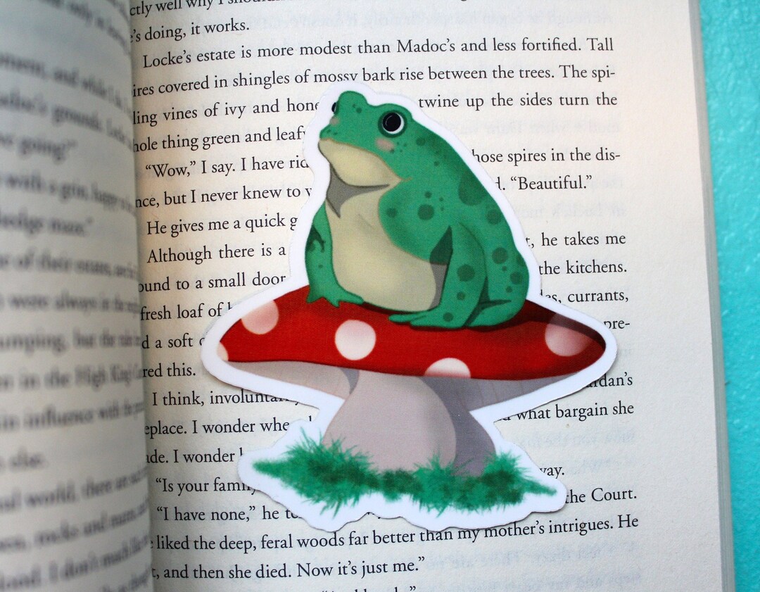 Toad on Toadstool Sticker - Etsy