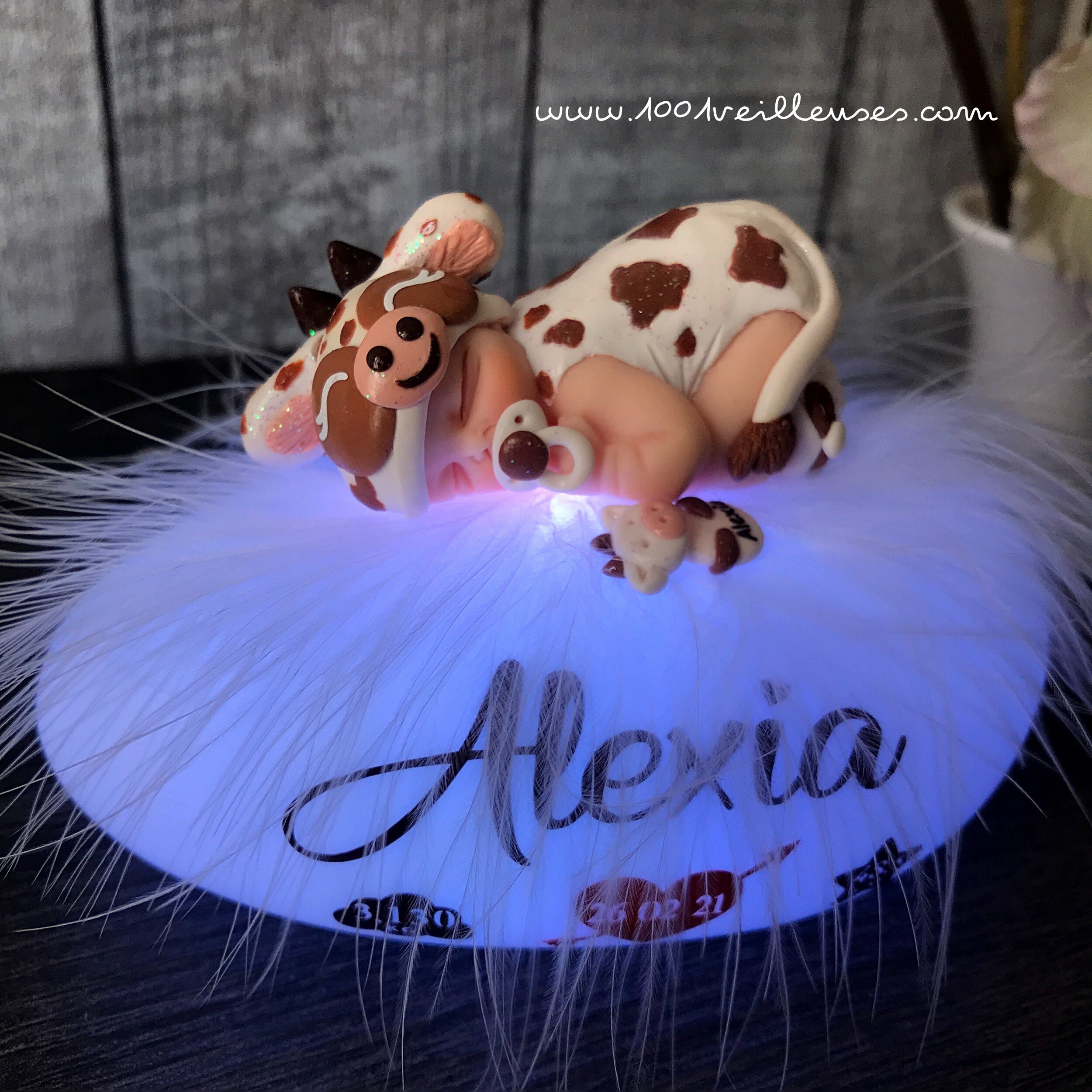 Cow Cow Bebe Night Light Led Lamp Personalized Night Light - Etsy Norway