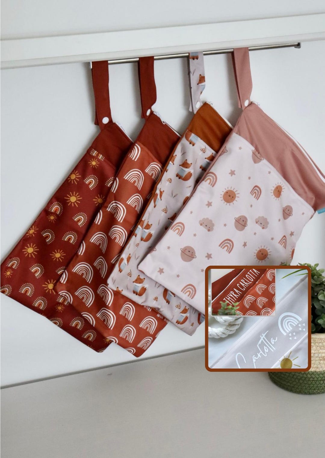 WETBAGS WET BAG PERSONALIZED Baby/child With Name & Symbol // Diaper ...