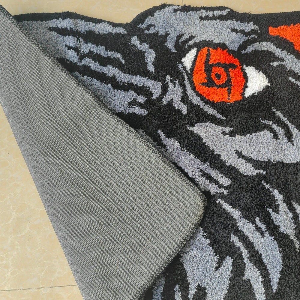 Crow Tufted Rug Anime Handmade Wool Tufted Rug Rug for Living Room ...