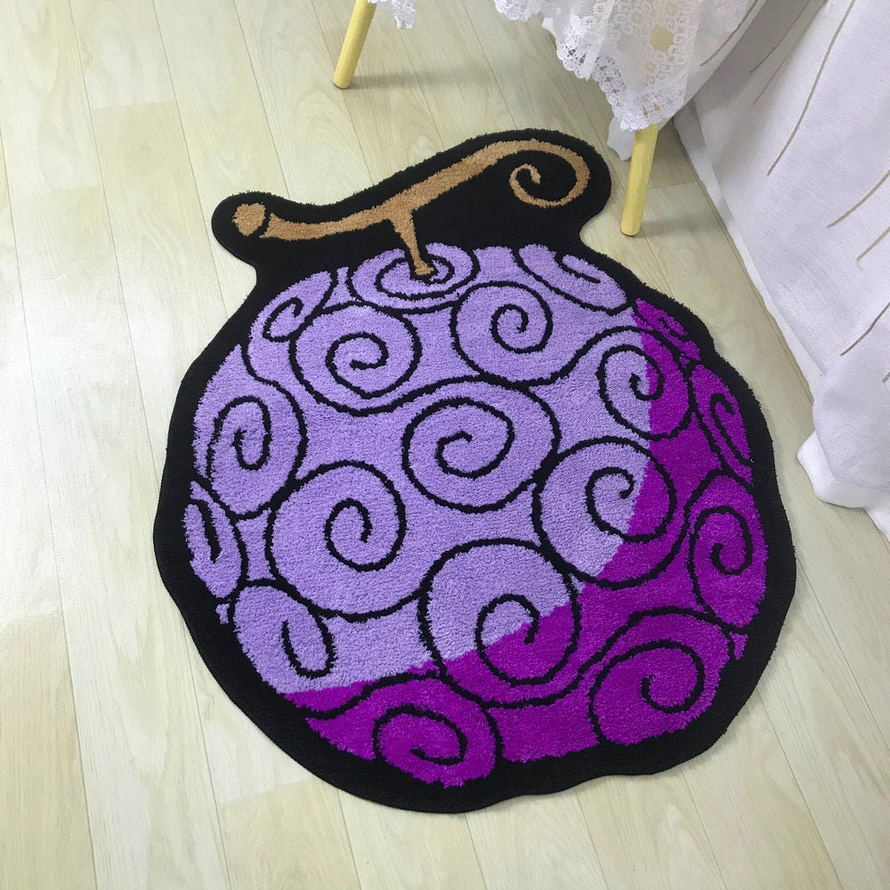 Devil's Fruit Tufted Rug Anime Handmade Wool Tufted Rug Rug for Living ...