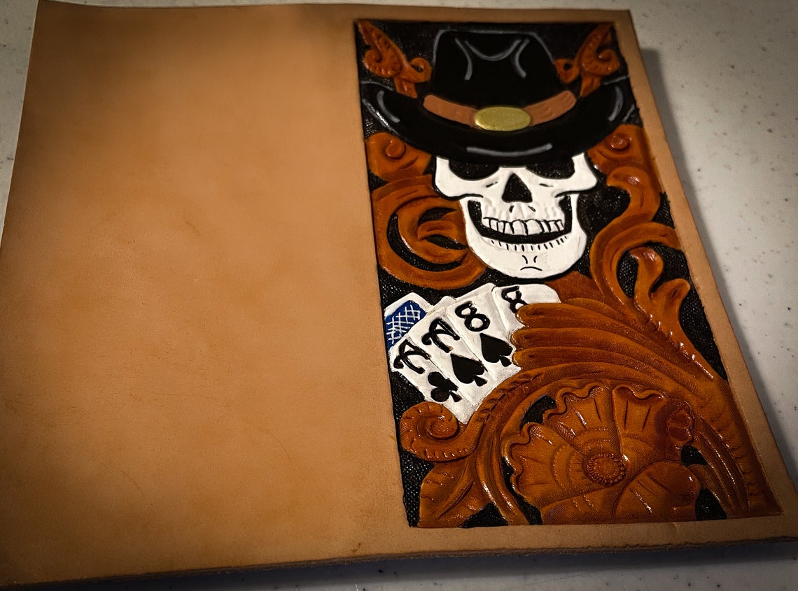 Roper Wallet Tooling Pattern | the Gambler Pattern | Sheridan Floral ...