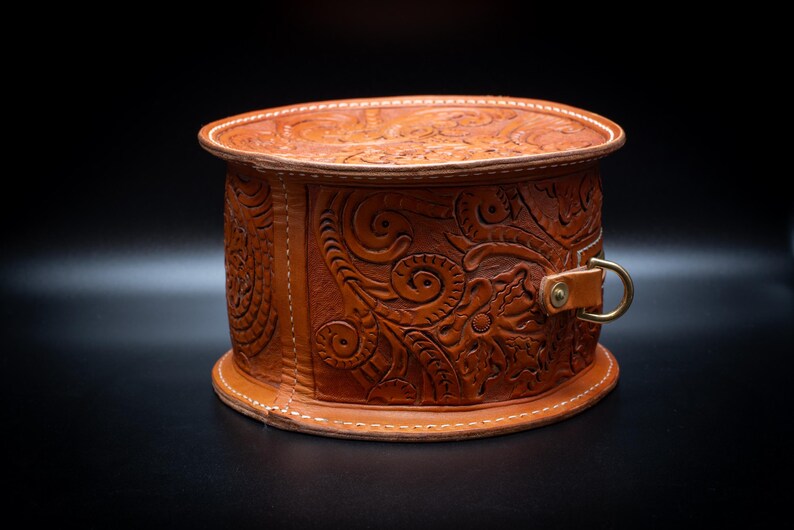 Handmade Leather Rope Can Purse, Canteen Purse, Round Purse, Western ...