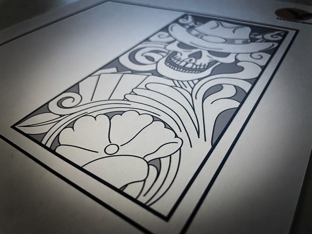 Roper Wallet Tooling Pattern | the Gambler Pattern | Sheridan Floral ...