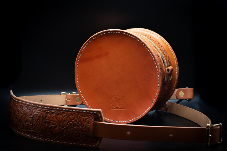 Handmade Leather Rope Can Purse, Canteen Purse, Round Purse, Western ...