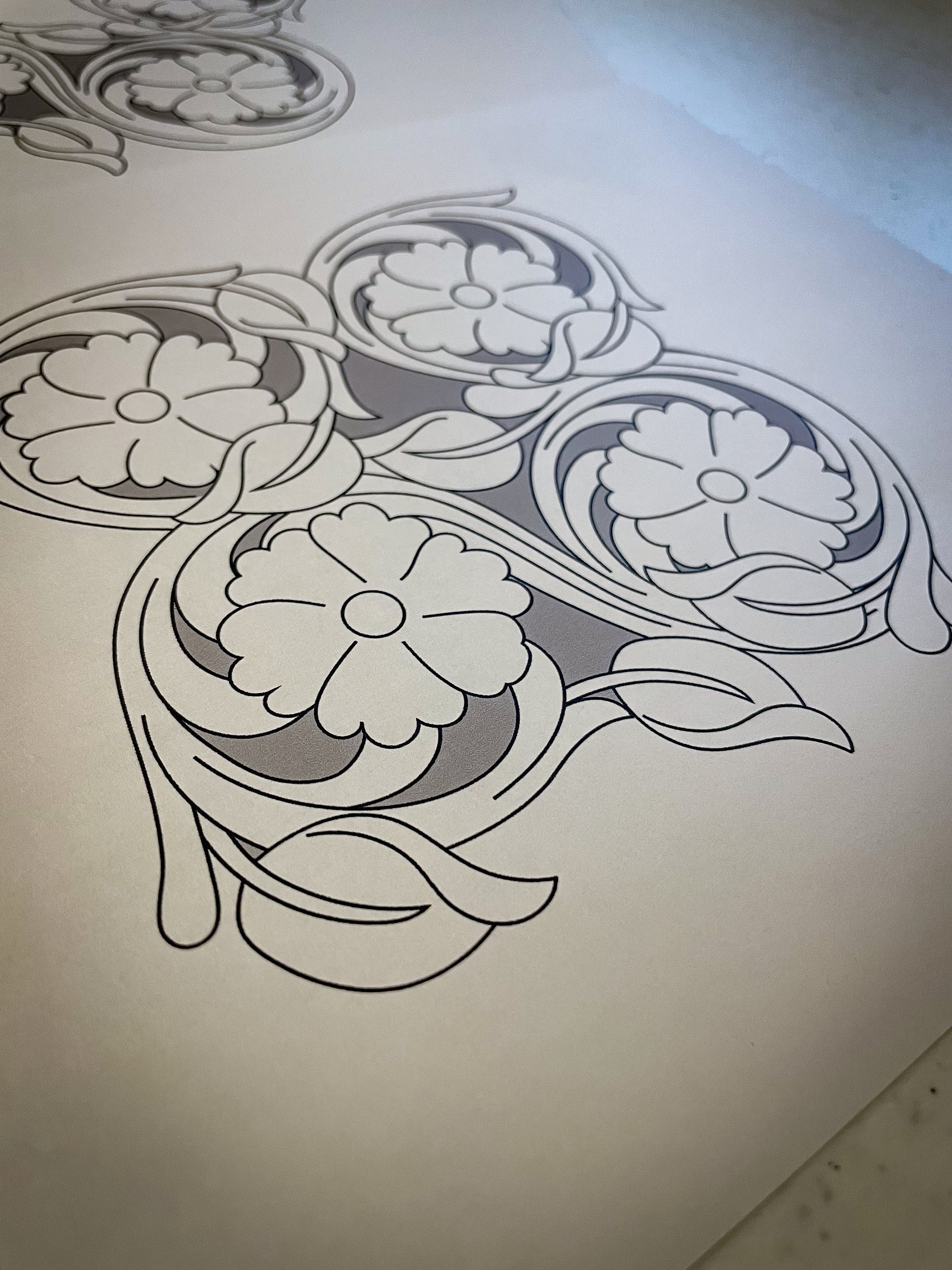 Roper Wallet Tooling Bundle, Western Floral Patterns, Sheridan Floral ...