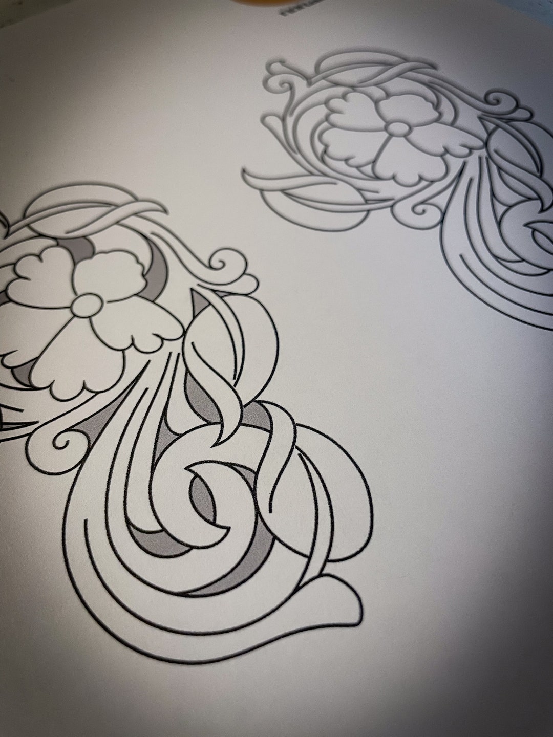 Wallet Tooling Pattern, Wallet Design Pattern, Sheridan Floral Design ...