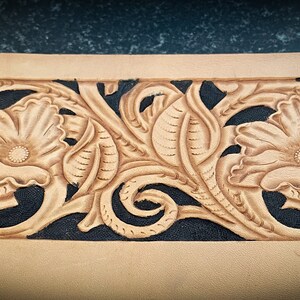 Bi-fold Wallet Tooling Pattern, Western Floral Design Pattern, Sheridan ...
