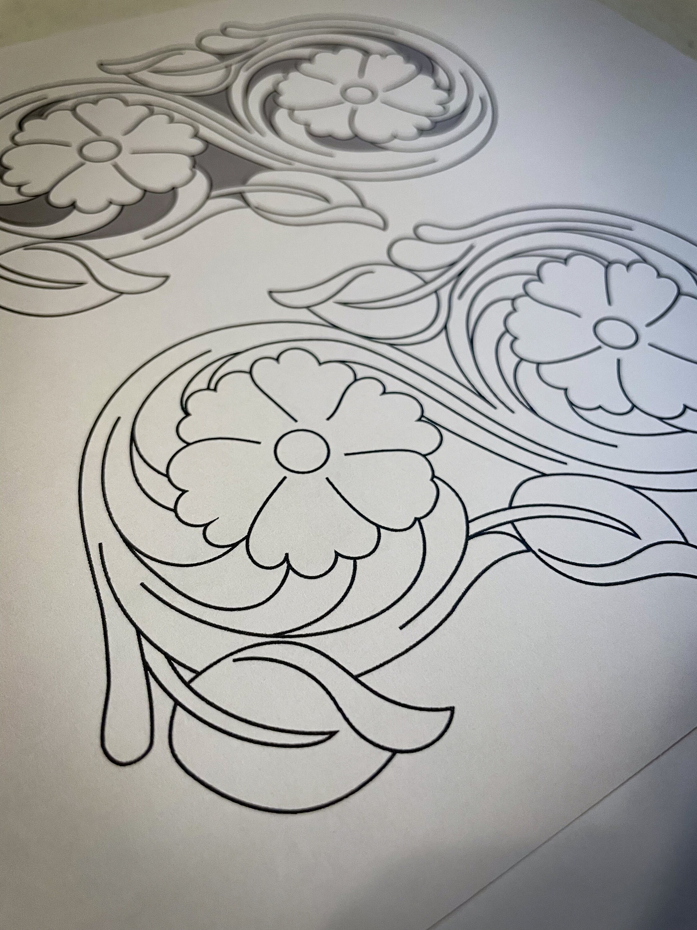 Roper Wallet Tooling Bundle, Western Floral Patterns, Sheridan Floral ...