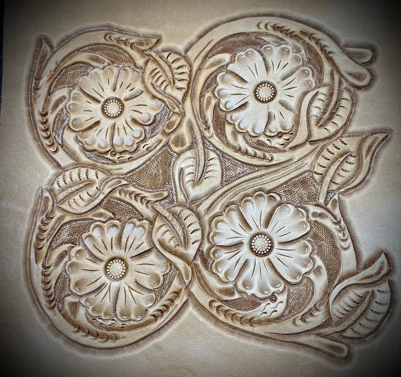 Roper Wallet Tooling Bundle, Western Floral Patterns, Sheridan Floral ...