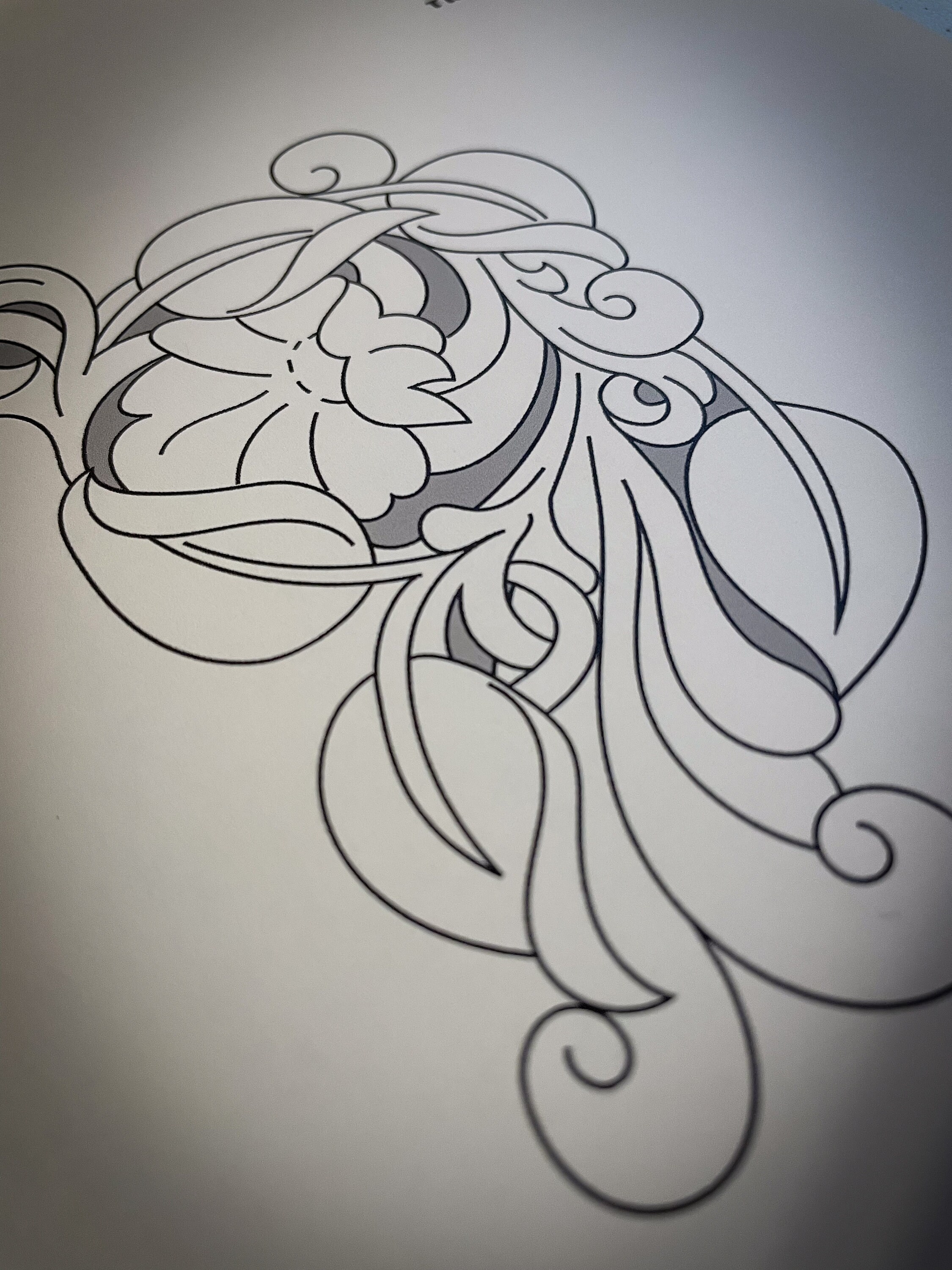 Wallet Tooling Pattern | Wallet Design Pattern | Sheridan Floral Design ...