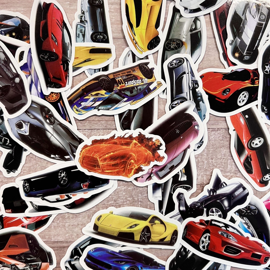 50 Modified JDM Sports Car Stickers Cool Mixed Colors Sticker Lot Fun ...