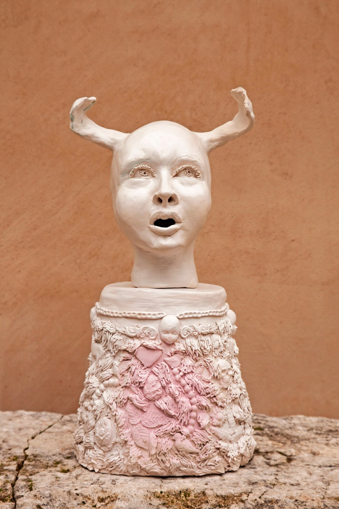 Ceramic Sculpture "lily", Ceramic High Art, Contemporary Art, Home ...