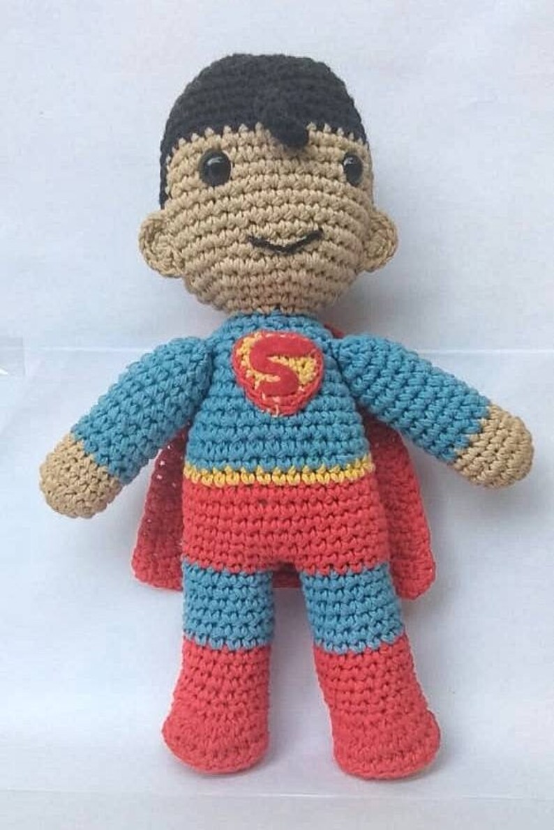 Superman Amigurumi Crochet Doll : Superhero Action Figures Stuff Toys ...
